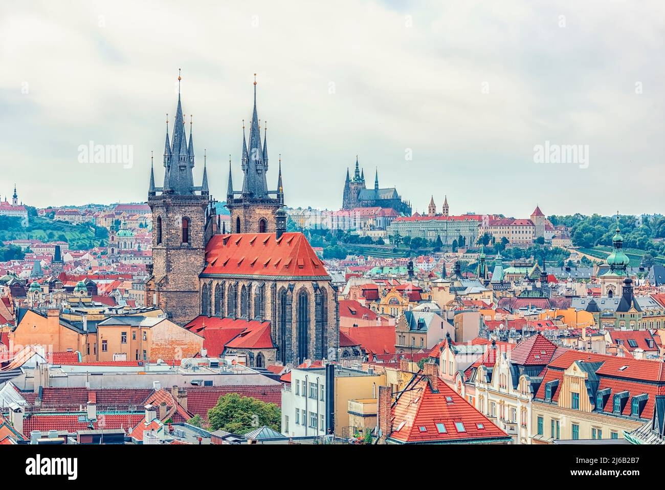 Famous prague church hi-res stock photography and images - Alamy