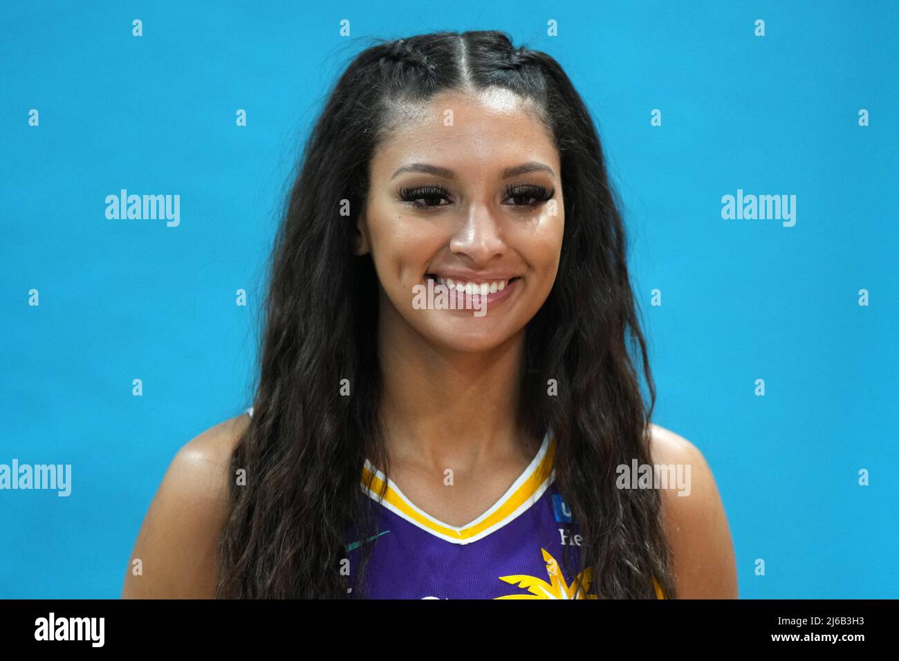 Los Angeles Sparks guard Lexi Gordon (23) poses during media day ...