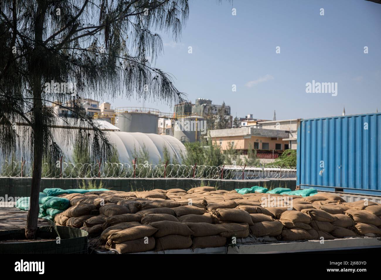Security in Halane Base Camp, Mogadishu Stock Photo - Alamy