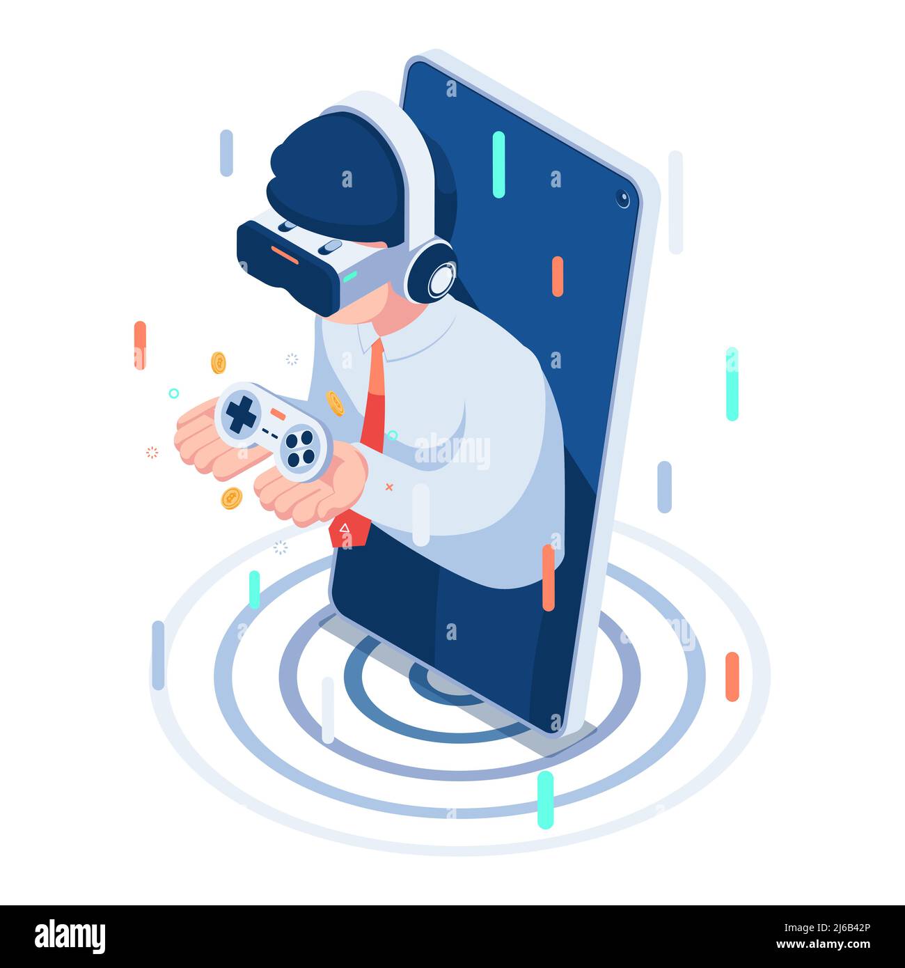 Metaverse vector vectors hi-res stock photography and images - Alamy