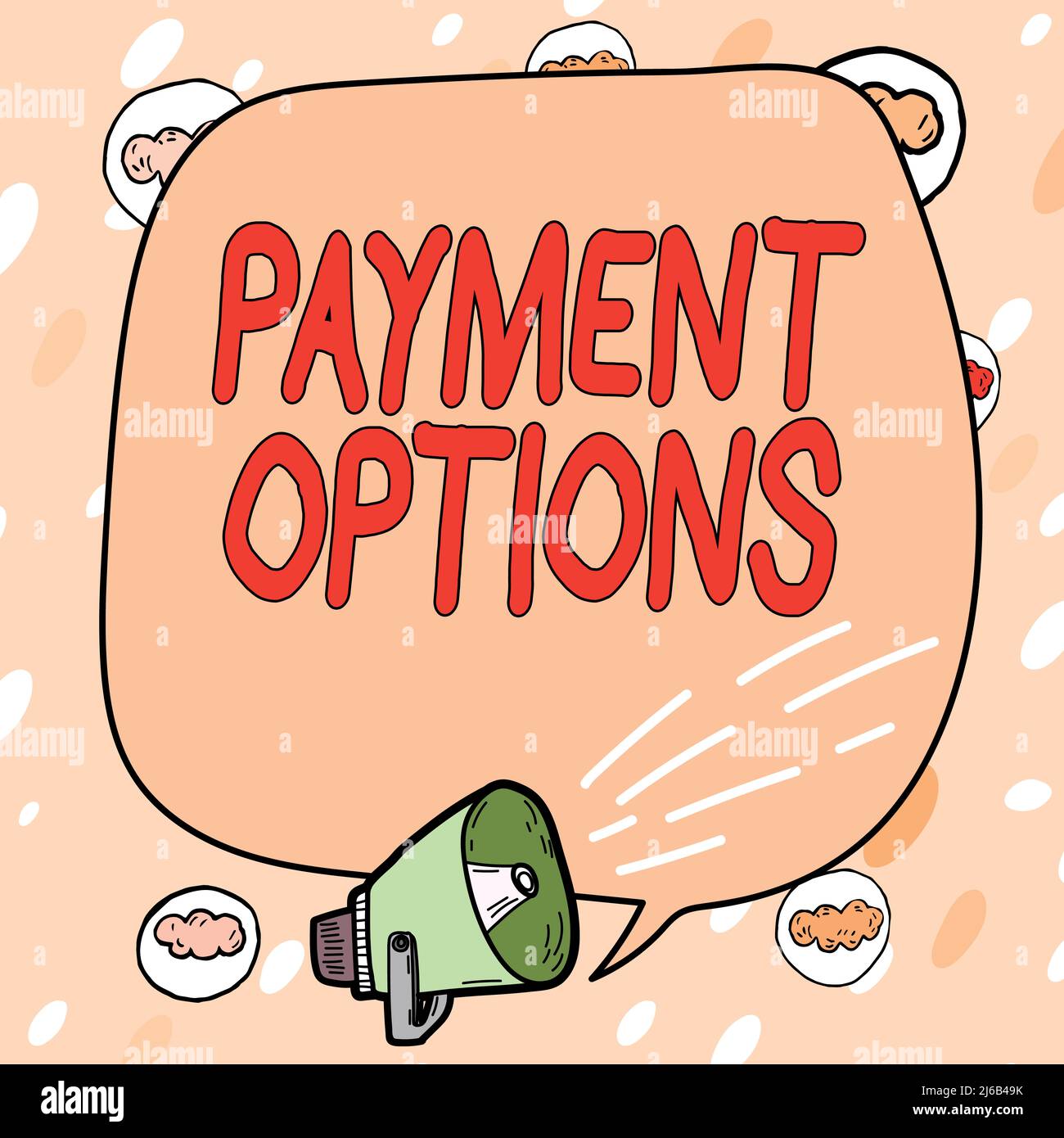 Conceptual display Payment Options. Business idea The way of chosen to ...