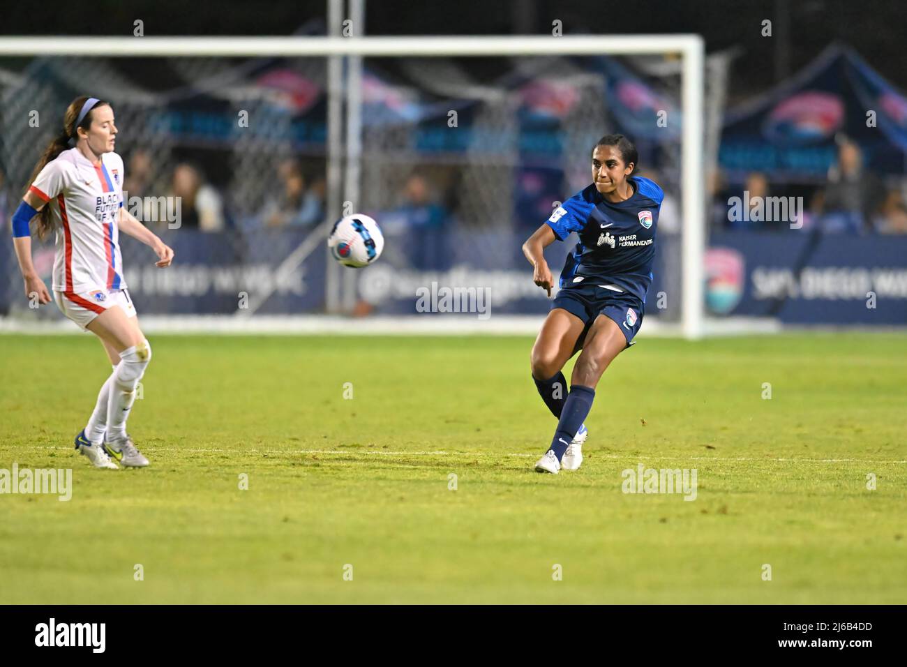 April 23, 2022: San Diego Wave FC defender Naomi Girma (4) during a ...