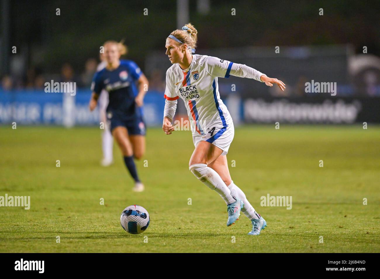 April 23, 2022: OL Reign forward Veronica Latsko (24) during a NWSL ...