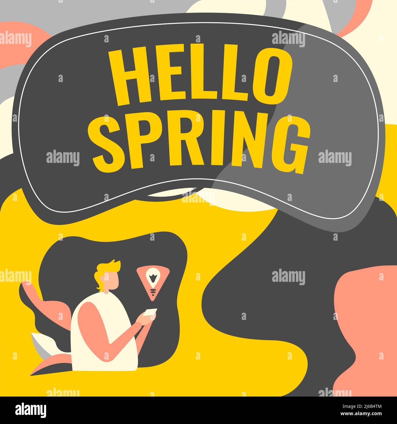 Inspiration showing sign Hello Spring. Word for Welcoming the season ...