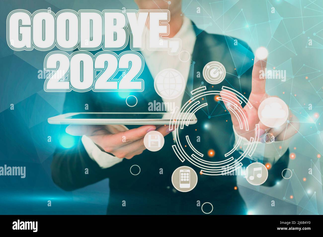 Writing displaying text Goodbye 2022. Concept meaning New Year Eve ...