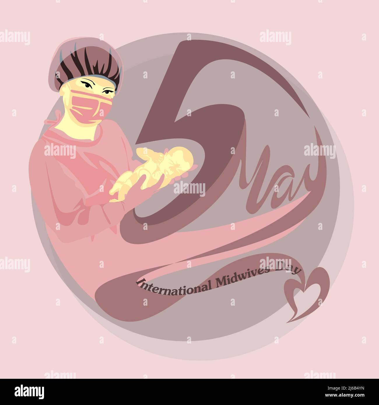 Newborn hospital nurse Stock Vector Images - Alamy