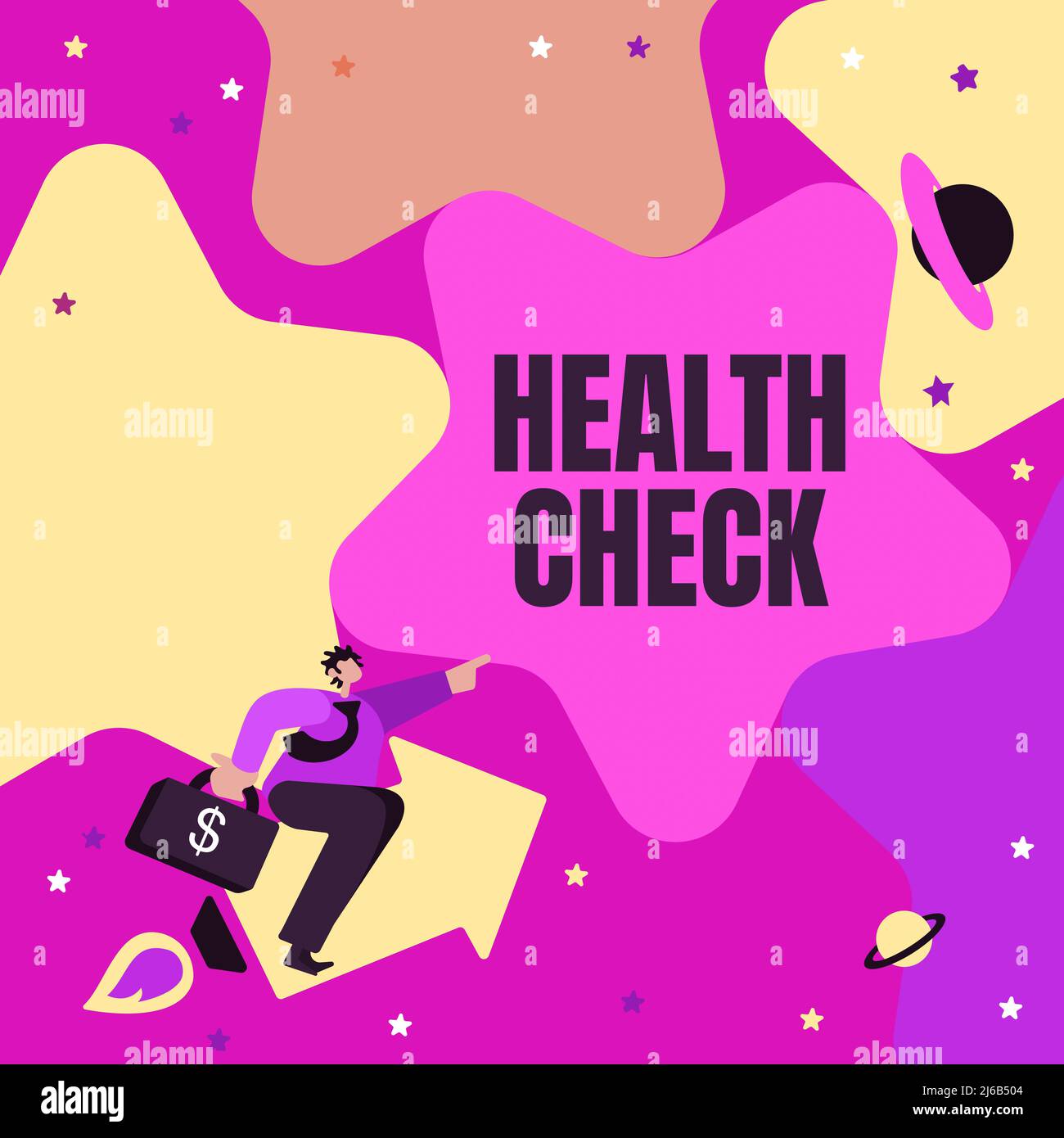 Handwriting text Health Check. Business overview Medical Examination ...