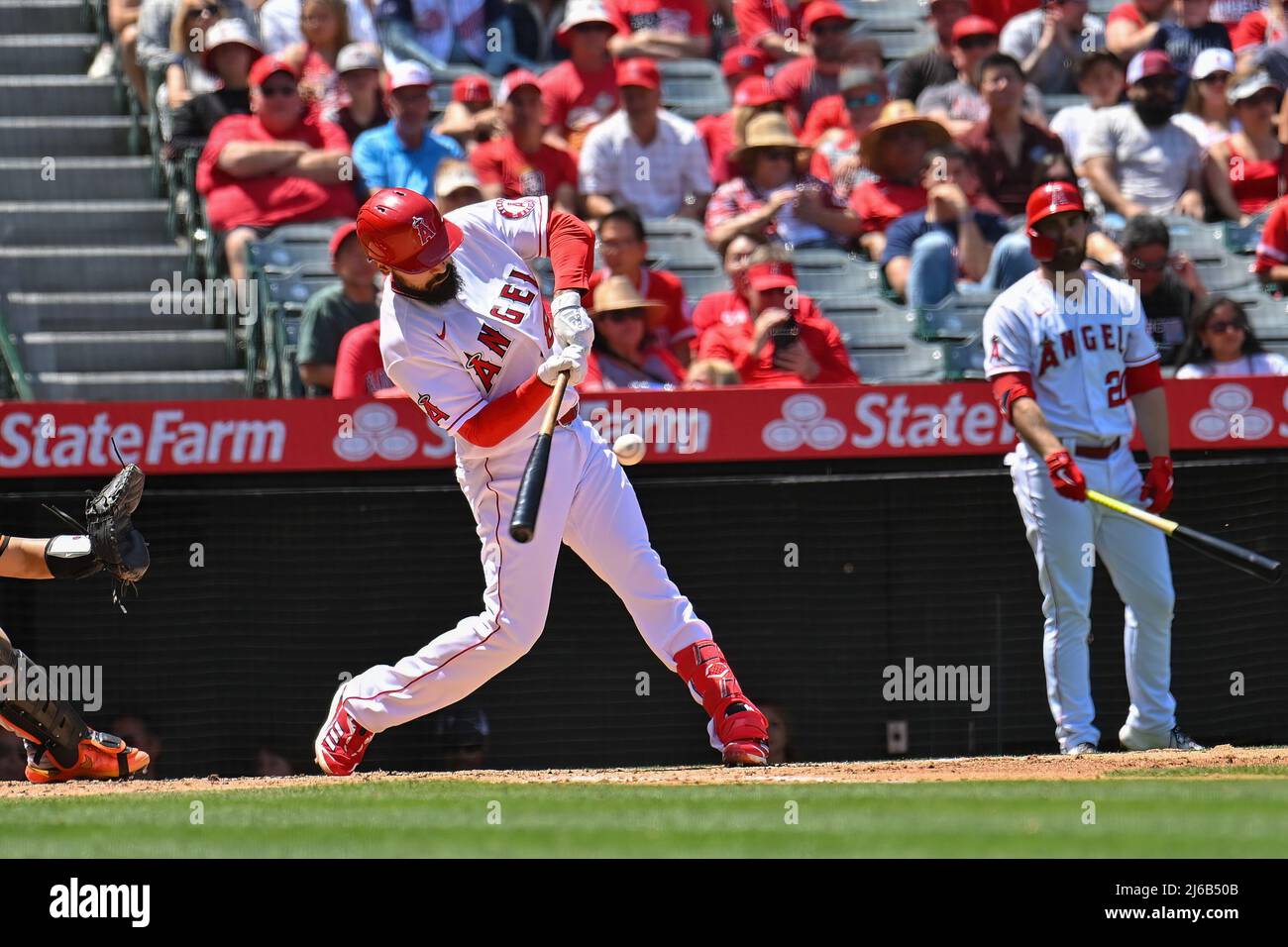April 24, 2022: Los Angeles Angels third baseman Anthony Rendon (6 ...