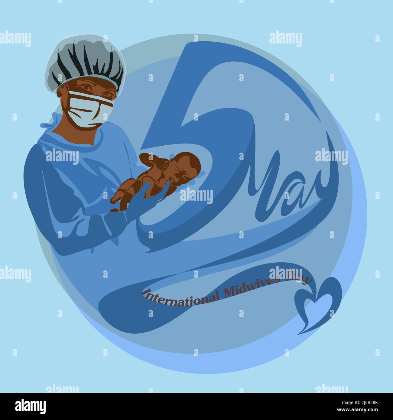 Newborn hospital nurse Stock Vector Images - Alamy