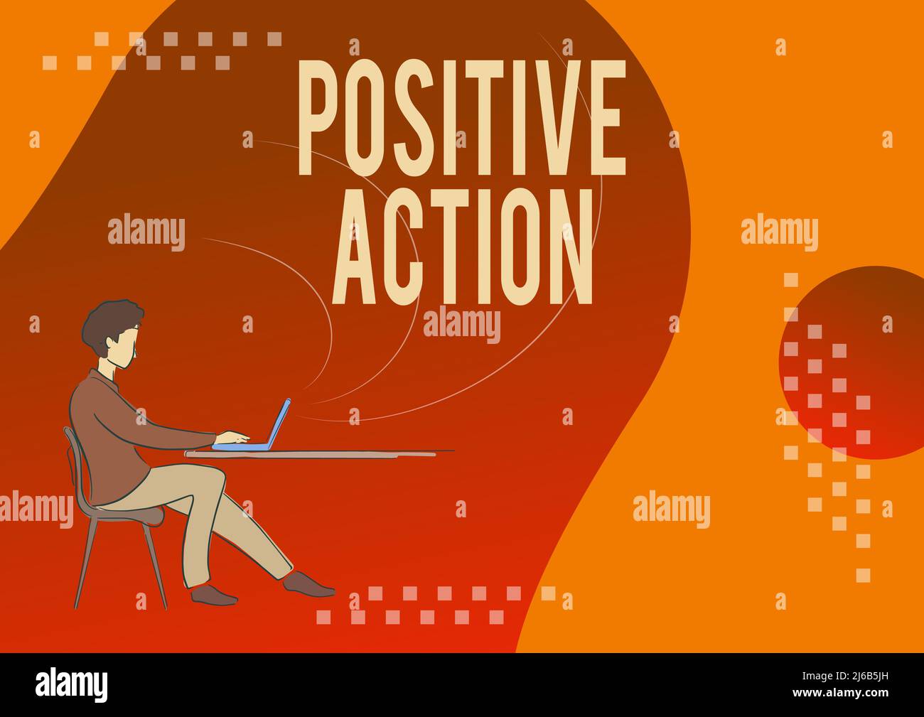 Conceptual caption Positive Action. Business idea doing good attitude ...