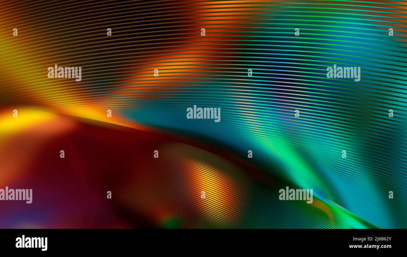 Colorful rainbow metal curves - hi-tech digital bg - abstract 3D ...