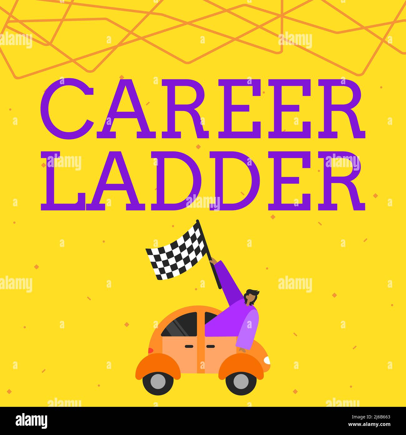 Text showing inspiration Career Ladder. Concept meaning Job Promotion ...