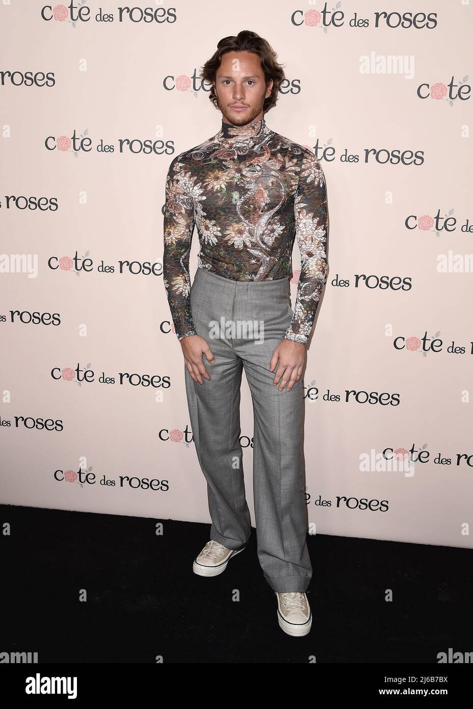 Tyson French walking on the red carpet at the Cote de Roses' Campaign ...