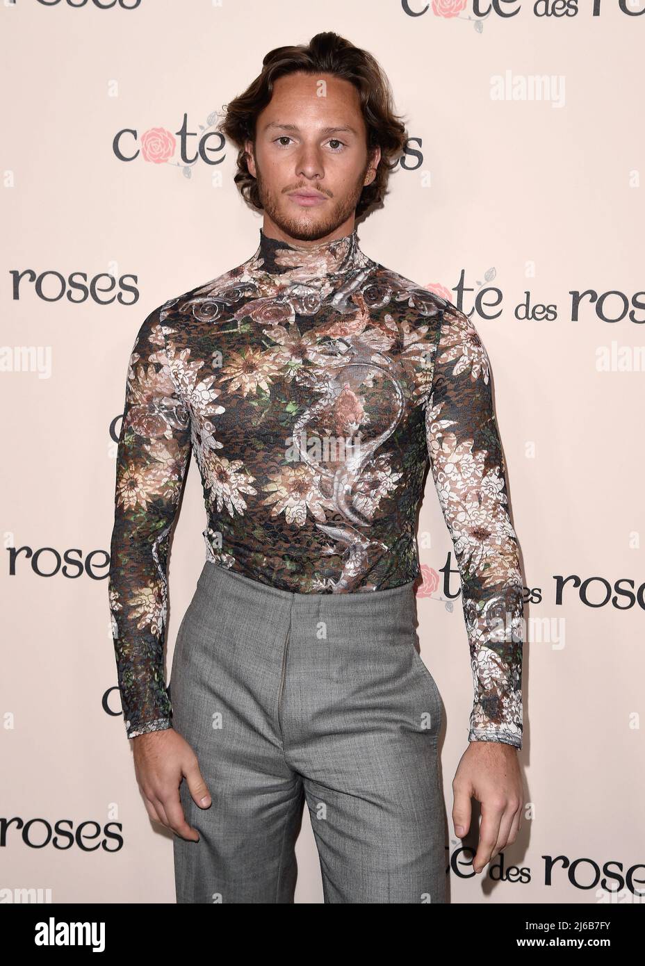 Tyson French walking on the red carpet at the Cote de Roses' Campaign ...