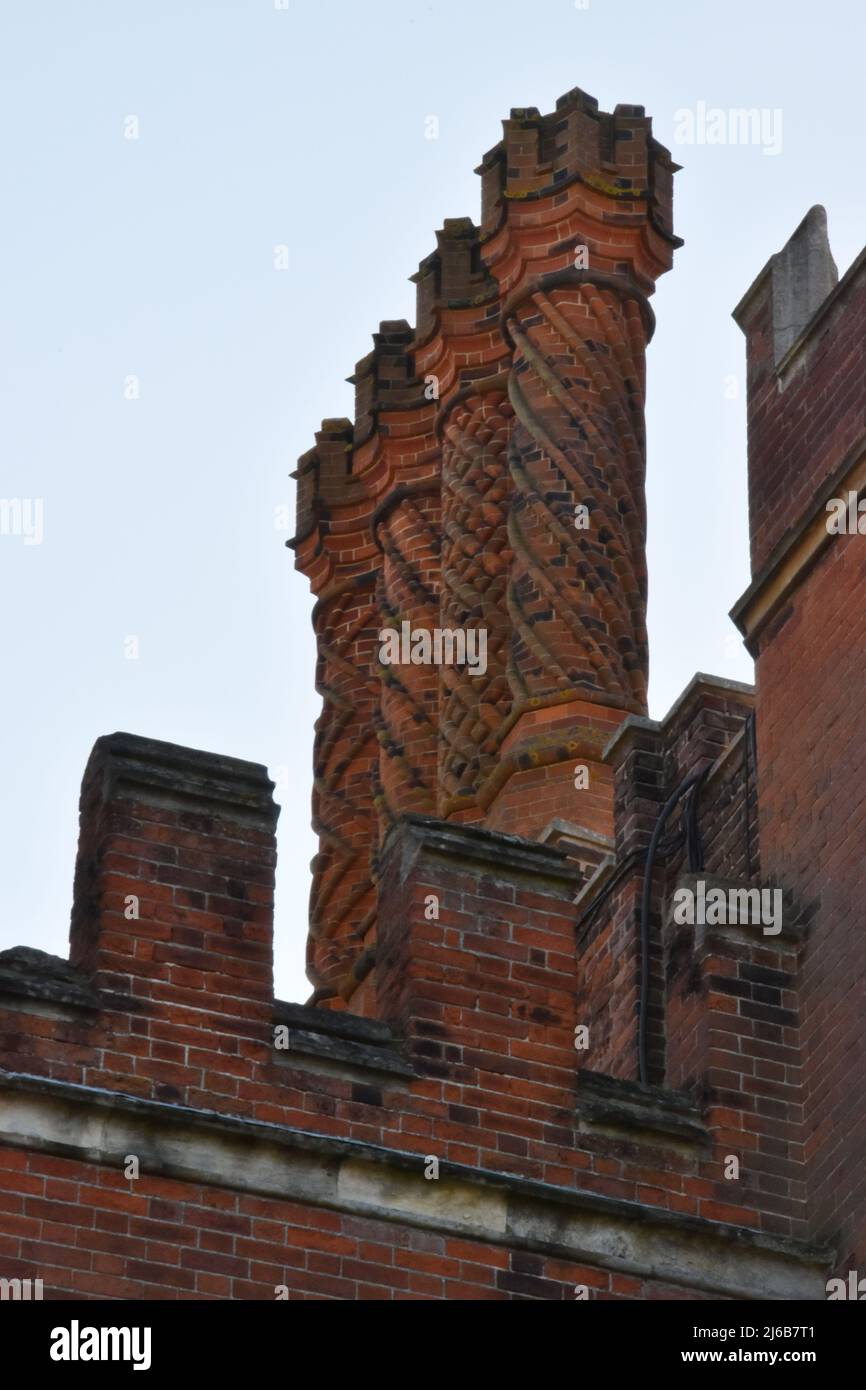 Chimney brick decorative stack hi-res stock photography and images - Alamy