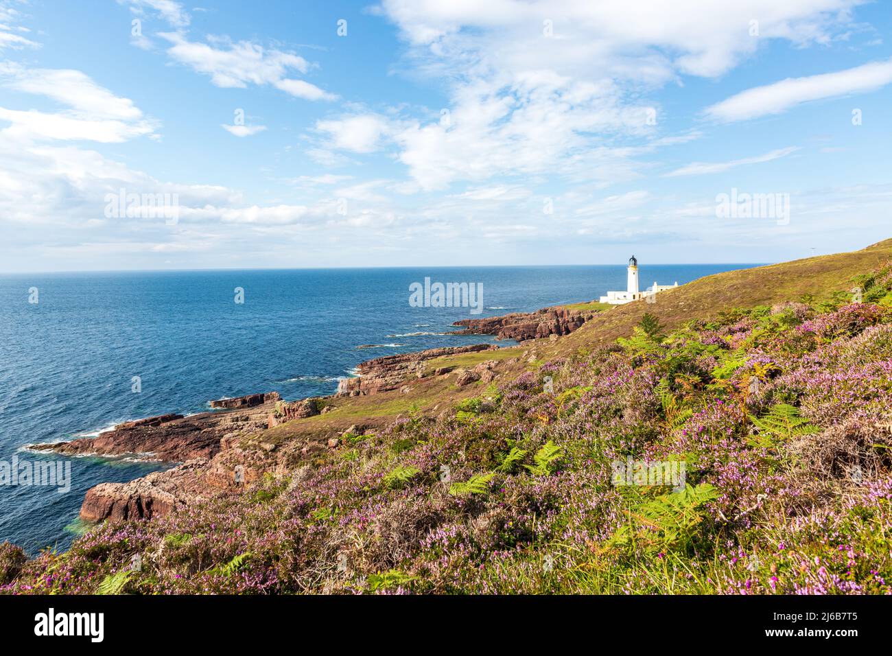 Rua Reidh Lighthouse, near Gairloch in Wester Ross, Scotland, NC500 ...