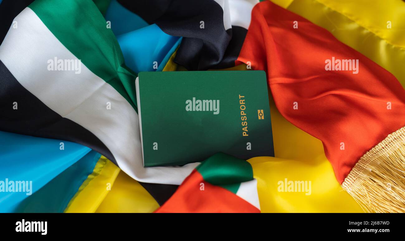 Uae passport and flag hi-res stock photography and images - Alamy