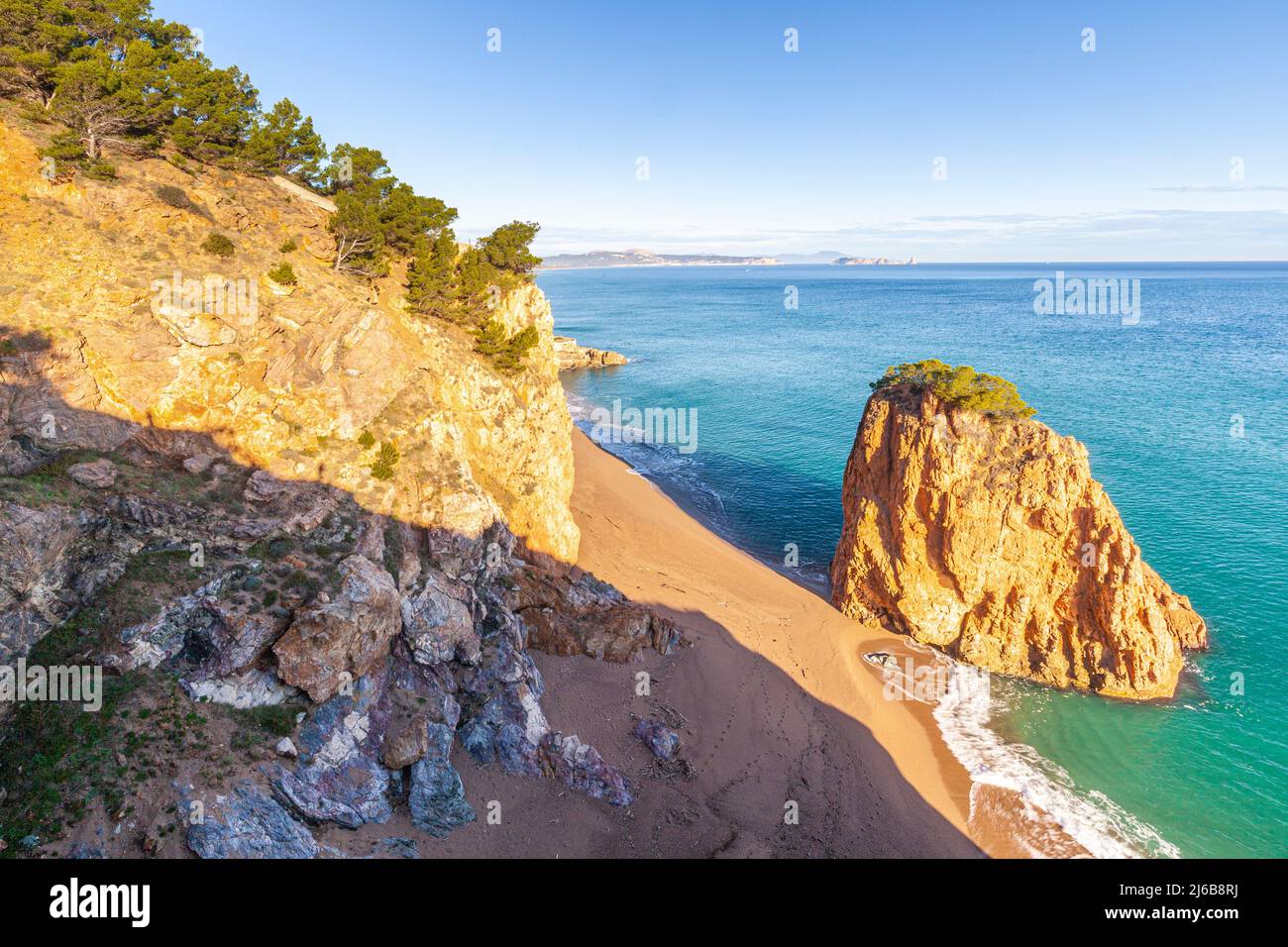 Cala Racó in Sa Riera, Begur, Costa Brava, Girona, Spain Stock Photo ...