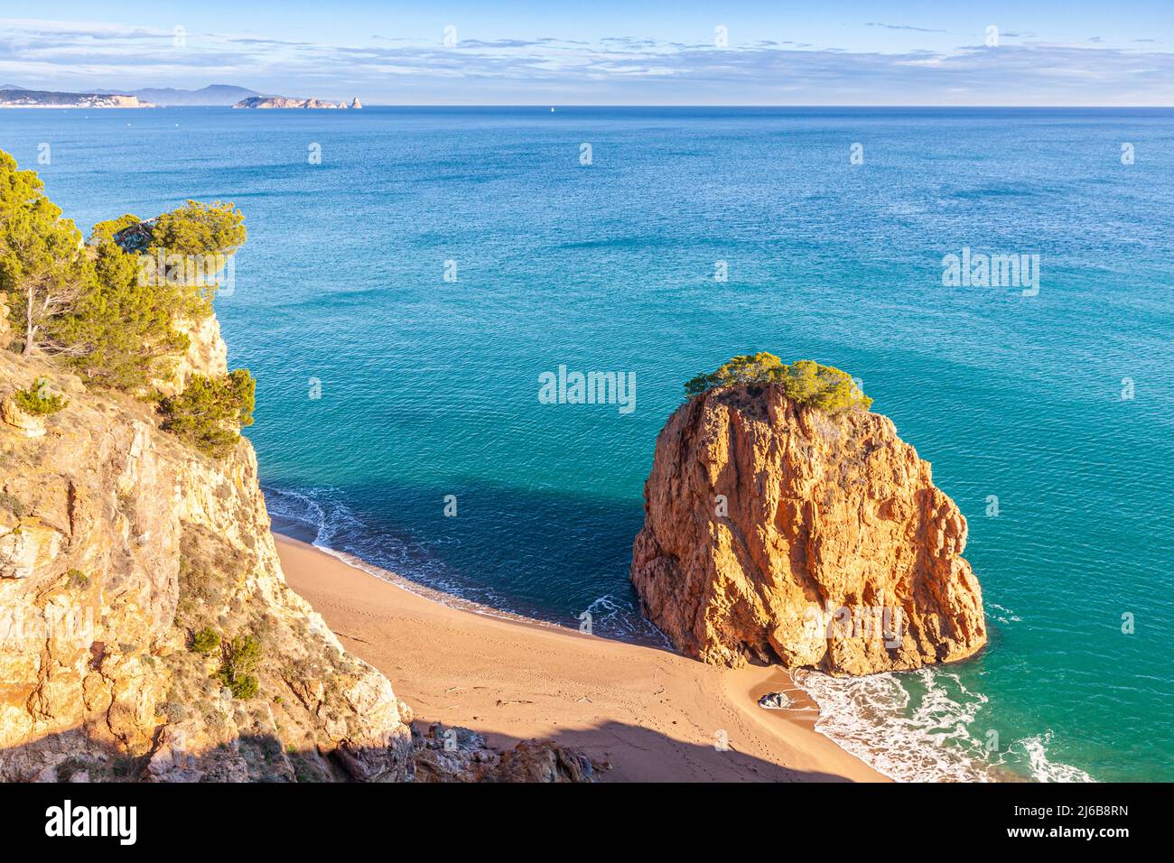 Cala Racó in Sa Riera, Begur, Costa Brava, Girona, Spain Stock Photo ...