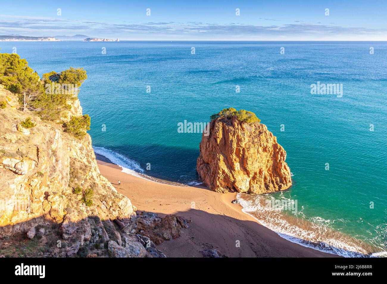 Cala Racó in Sa Riera, Begur, Costa Brava, Girona, Spain Stock Photo ...