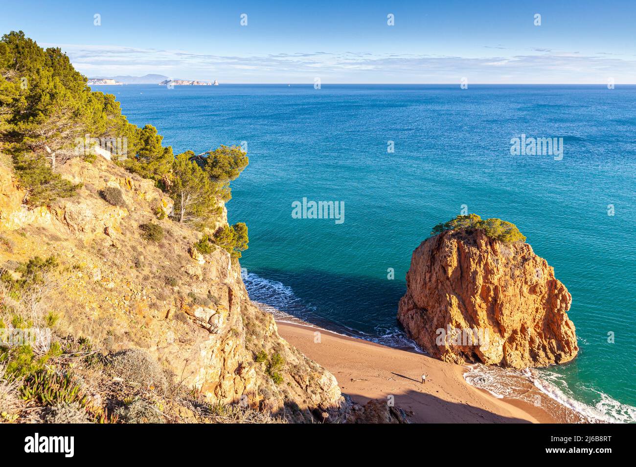 Cala Racó in Sa Riera, Begur, Costa Brava, Girona, Spain Stock Photo ...