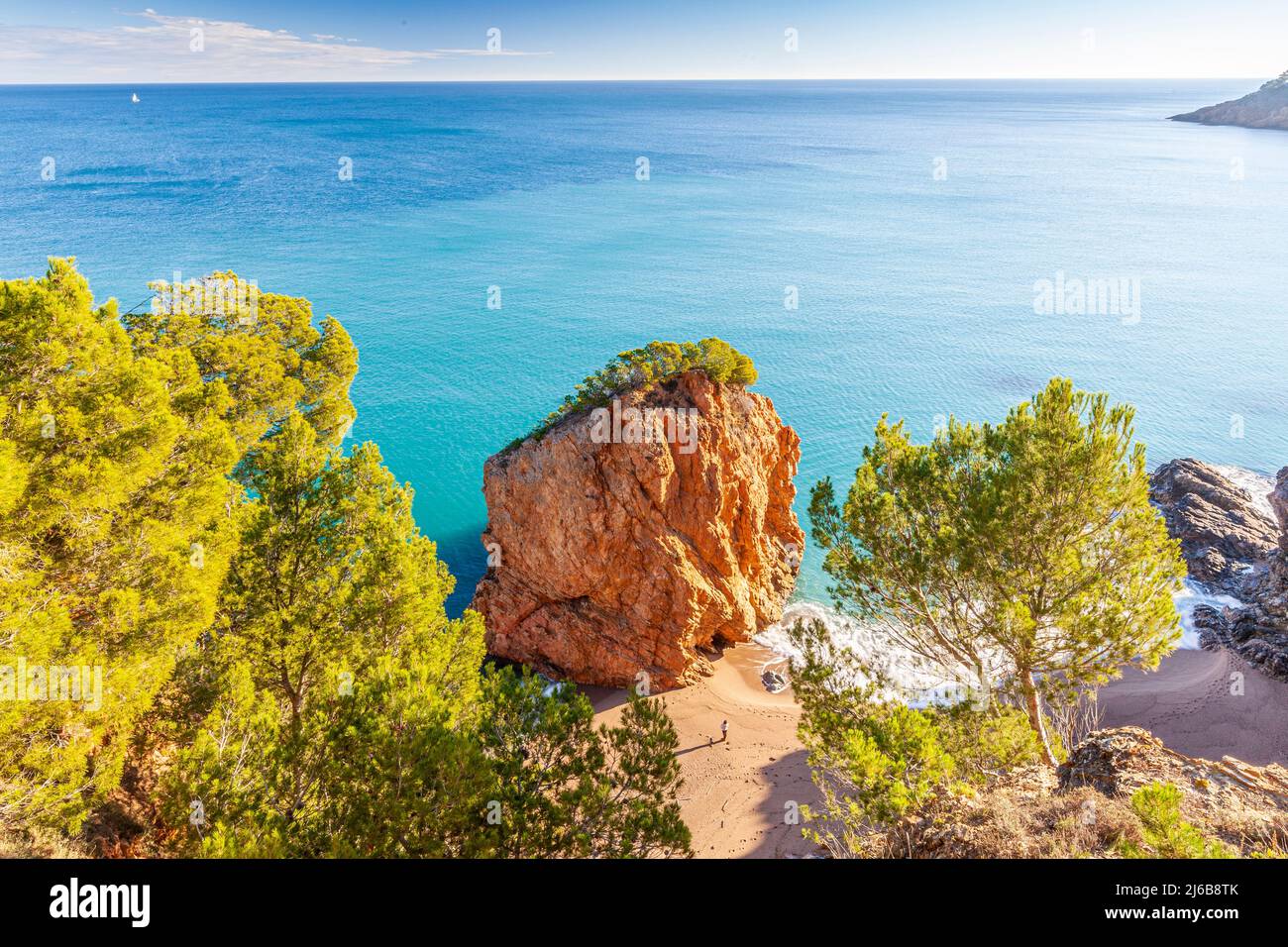 Cala Racó in Sa Riera, Begur, Costa Brava, Girona, Spain Stock Photo ...