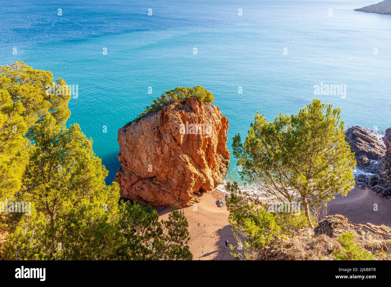 Cala Racó in Sa Riera, Begur, Costa Brava, Girona, Spain Stock Photo ...