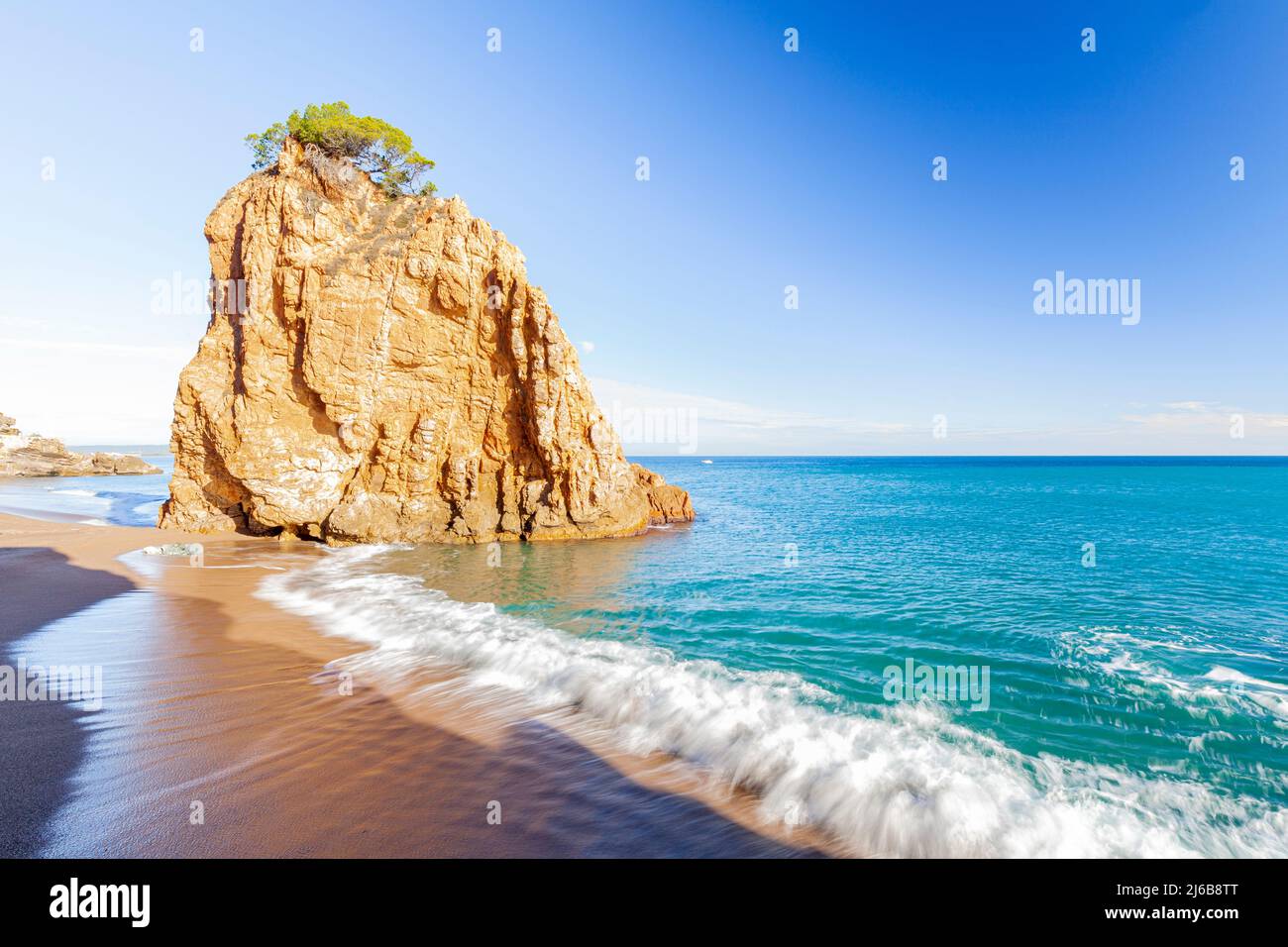 Cala Racó in Sa Riera, Begur, Costa Brava, Girona, Spain Stock Photo ...