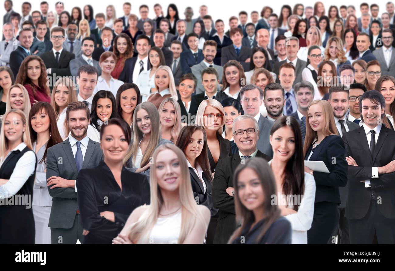 Collage of a large group of face Stock Photo - Alamy