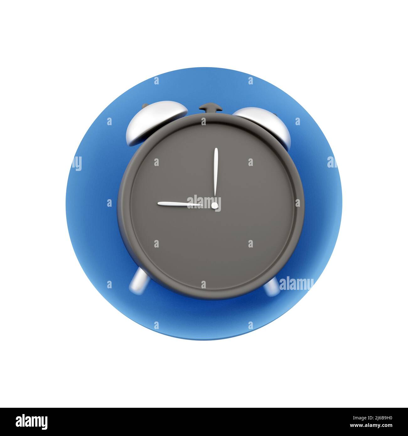 3d rendering of clock, 3d icons, pastel minimal cartoon style isolated ...