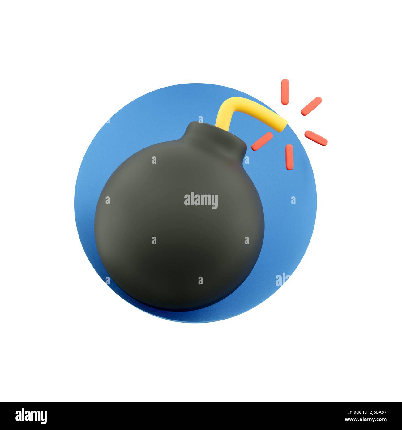 3d render Black vintage bomb. Isolated on white background 3d render ...