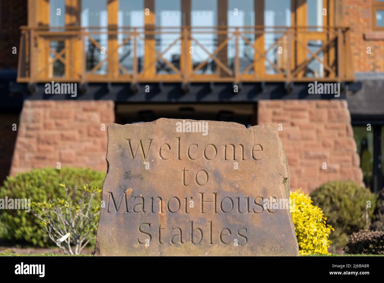 Manor House Stables, Malpas, Cheshire Stock Photo - Alamy