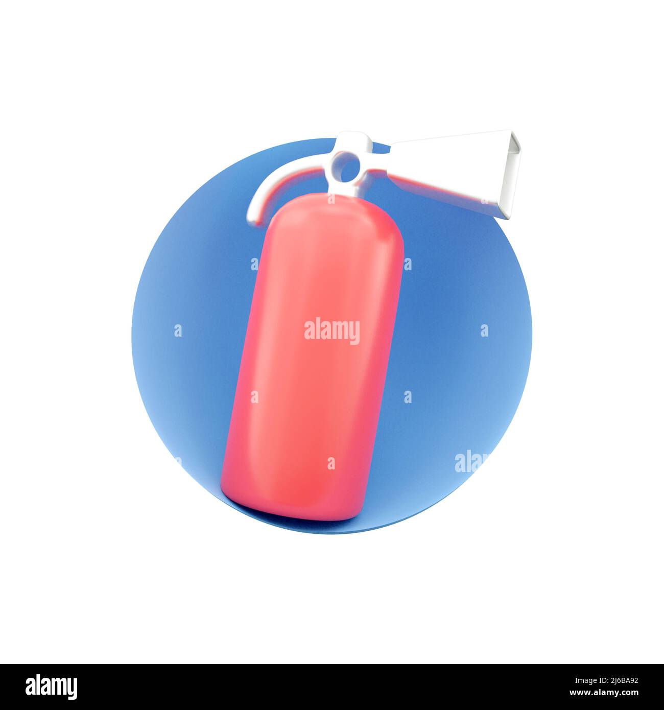 3D render fire extinguisher icon with. 3d render icon with button. 3D ...