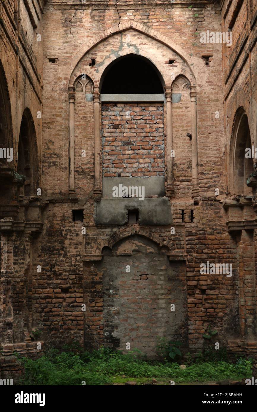 The ruins of an ancient palace built by Bhanj dynasty (Mayur/Peacock ...
