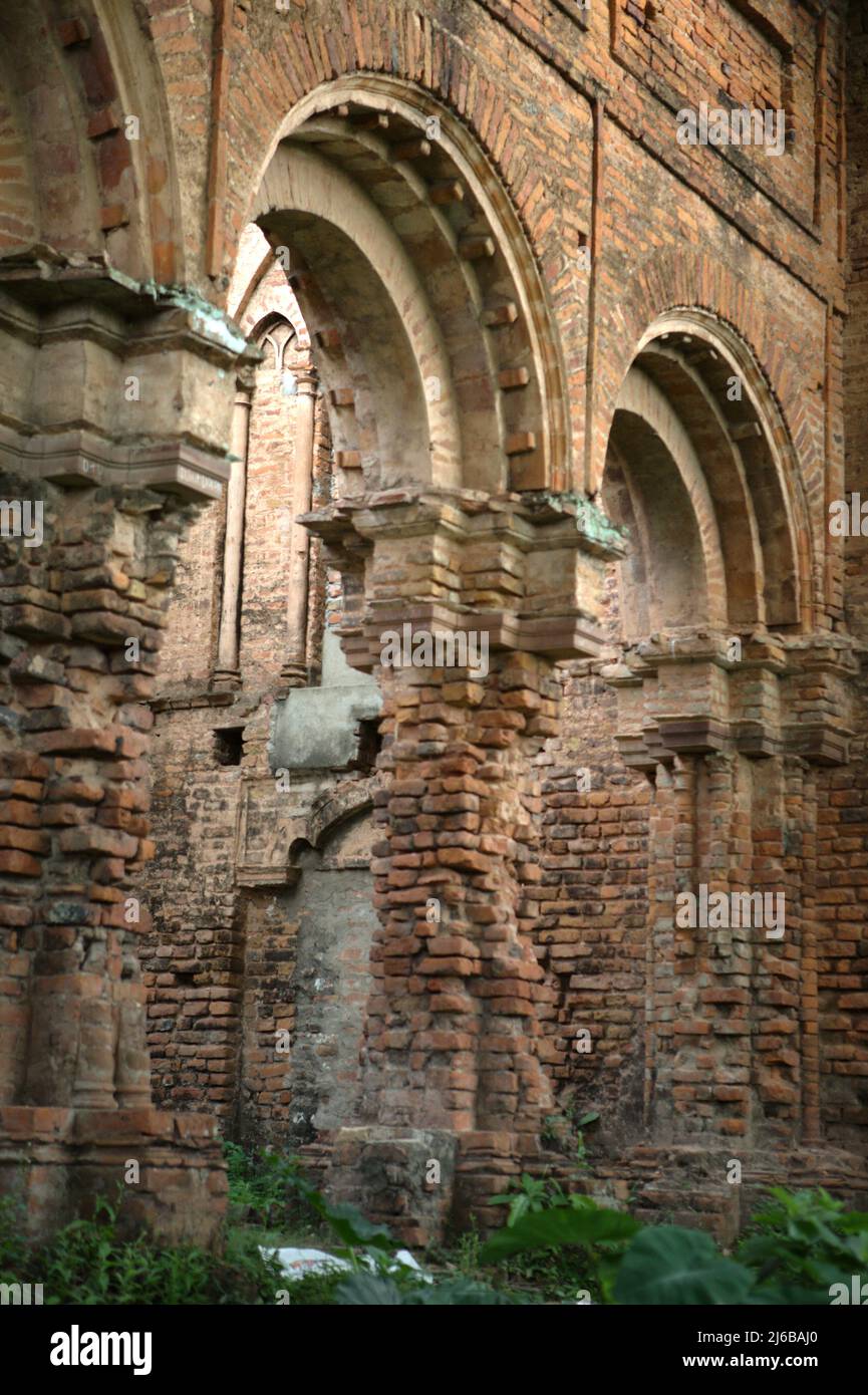 The ruins of an ancient palace built by Bhanj dynasty (Mayur/Peacock ...