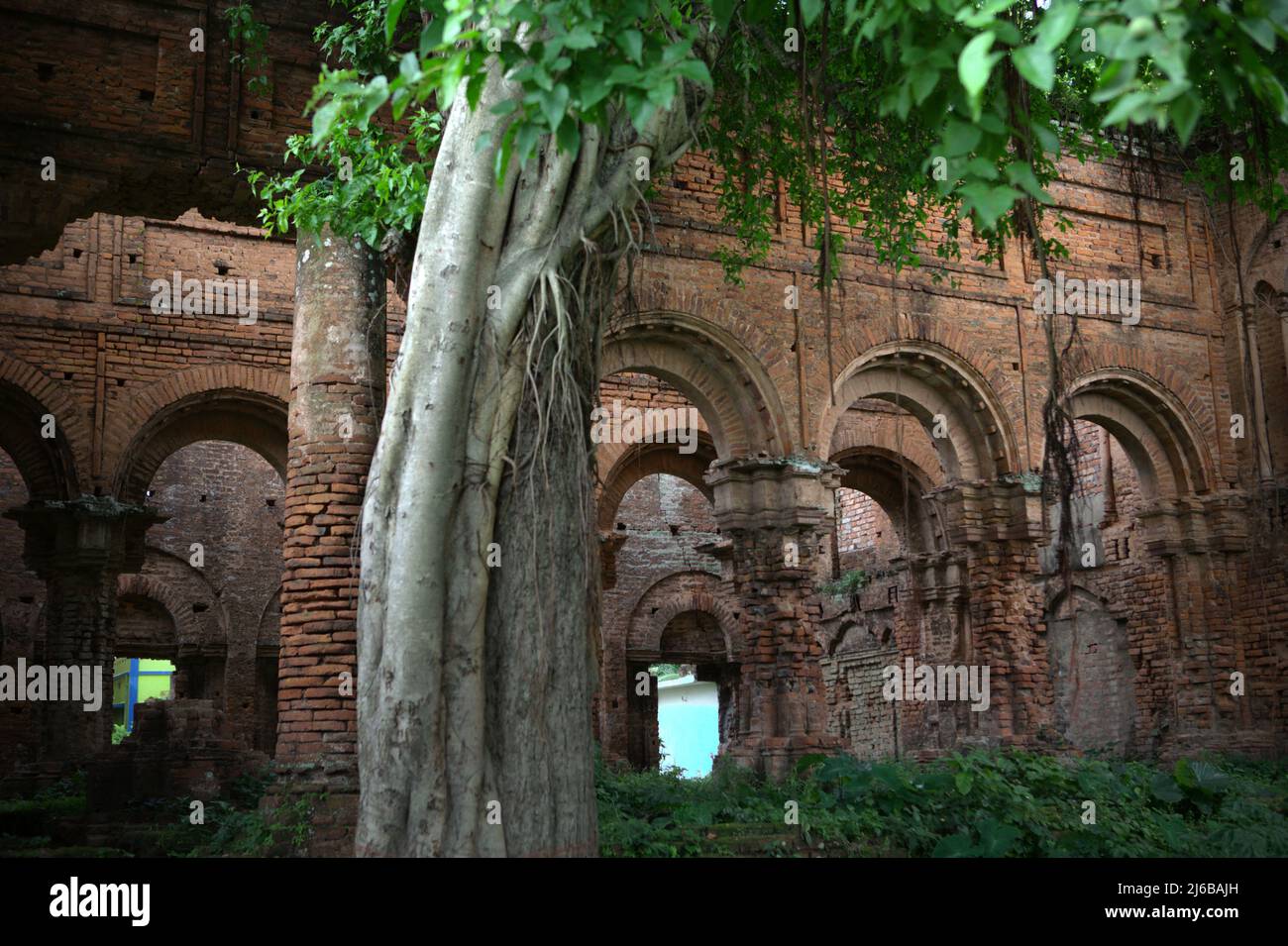 The ruins of an ancient palace built by Bhanj dynasty (Mayur/Peacock ...