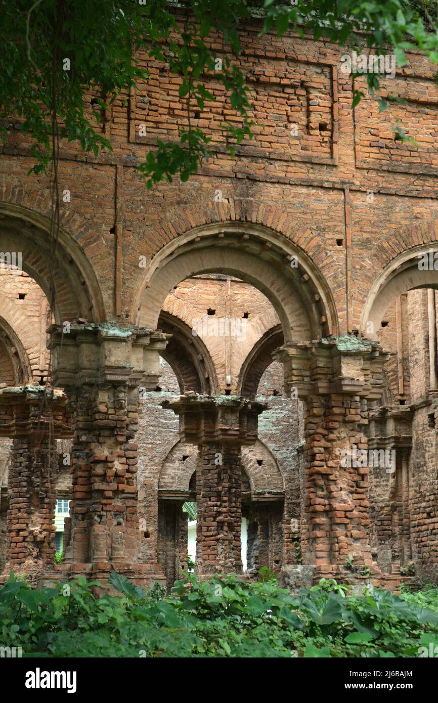 The ruins of an ancient palace built by Bhanj dynasty (Mayur/Peacock ...