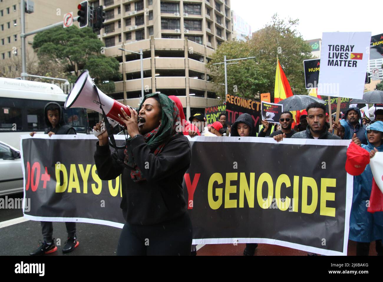 Sydney, Australia. 30th April 2022. The Tigray community held a protest ...