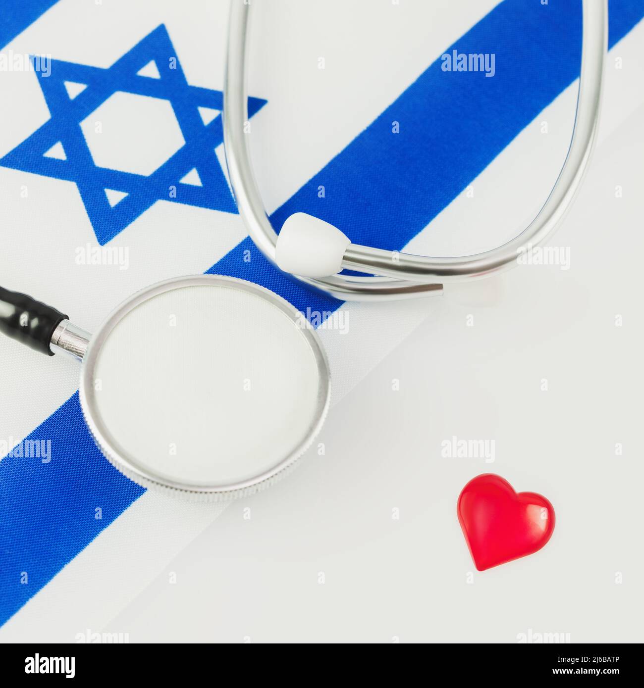 Concept of medicine in Israel. Medicine banner with stethoscope, Israel ...
