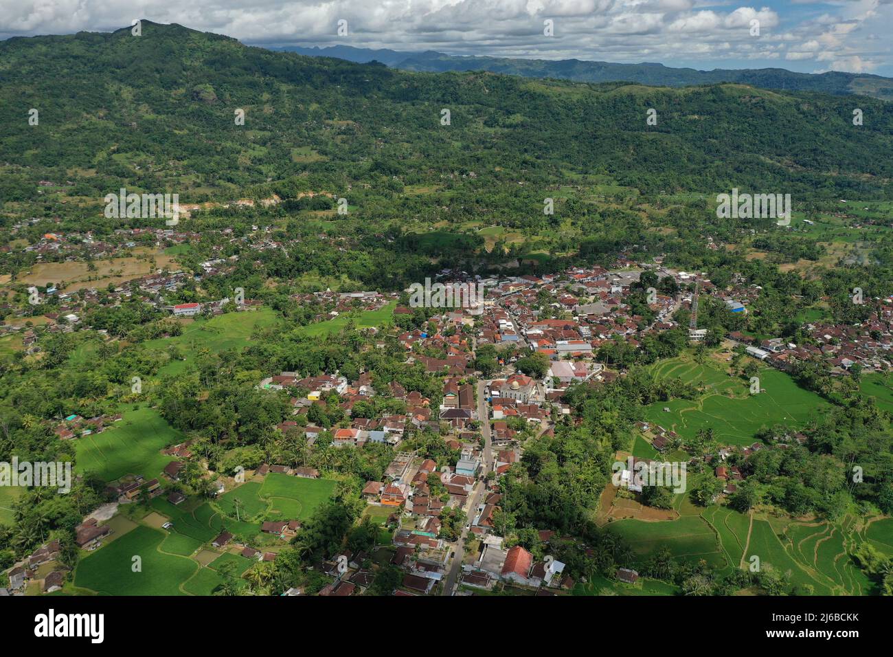 Aerial view of Garut regency, West java, Indonesia Stock Photo - Alamy