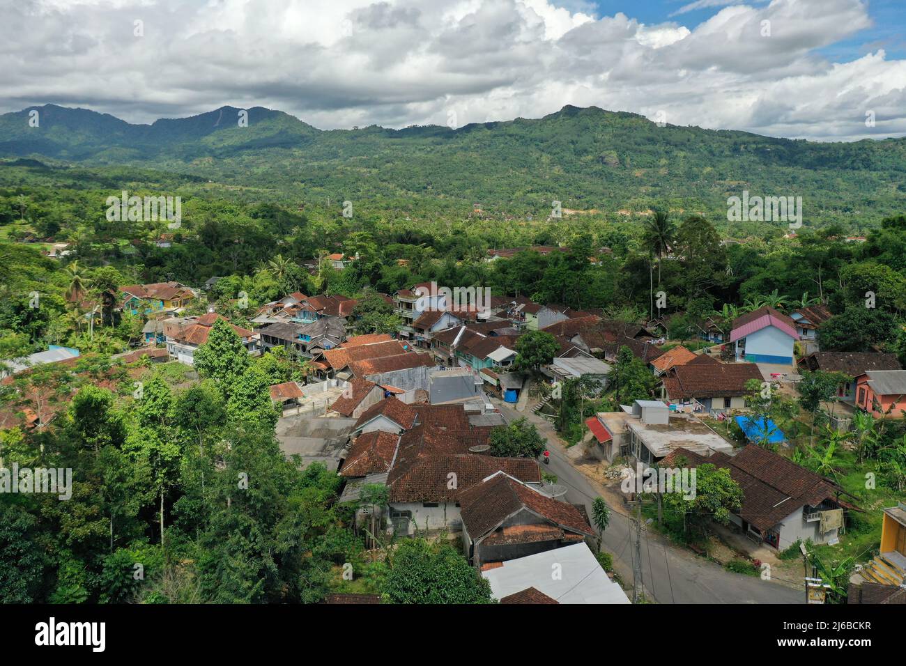 Aerial view of Garut regency, West java, Indonesia Stock Photo - Alamy