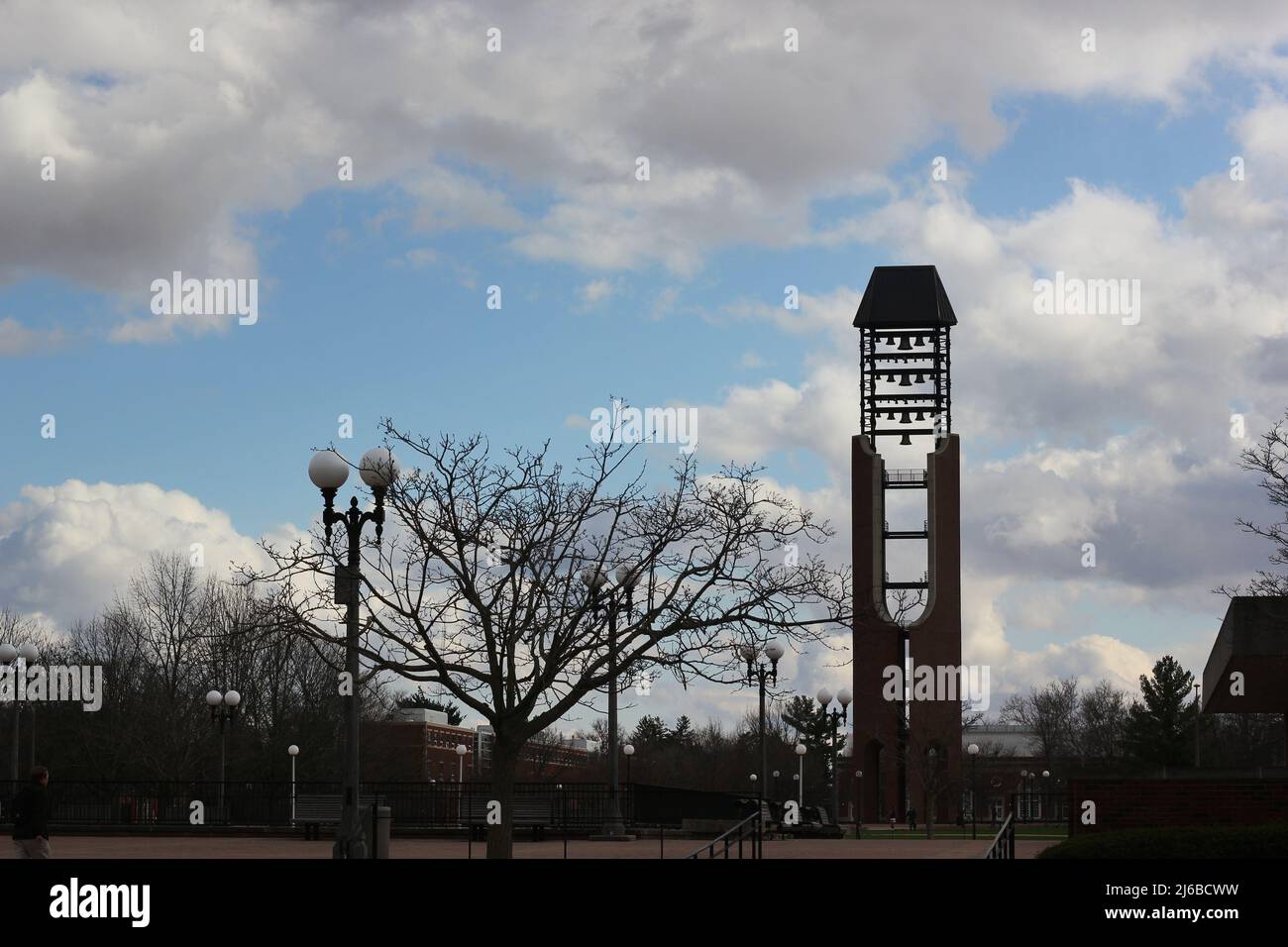 South Quad Carillon Bell Tower in Urbana, Illinois, USA standing ...