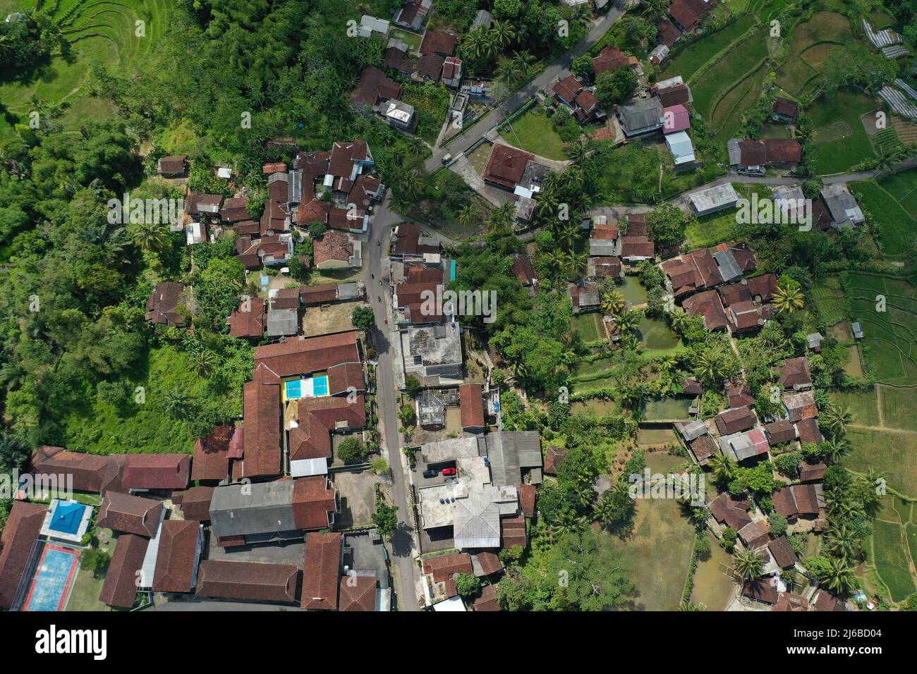 Aerial view of Garut regency, West java, Indonesia Stock Photo - Alamy
