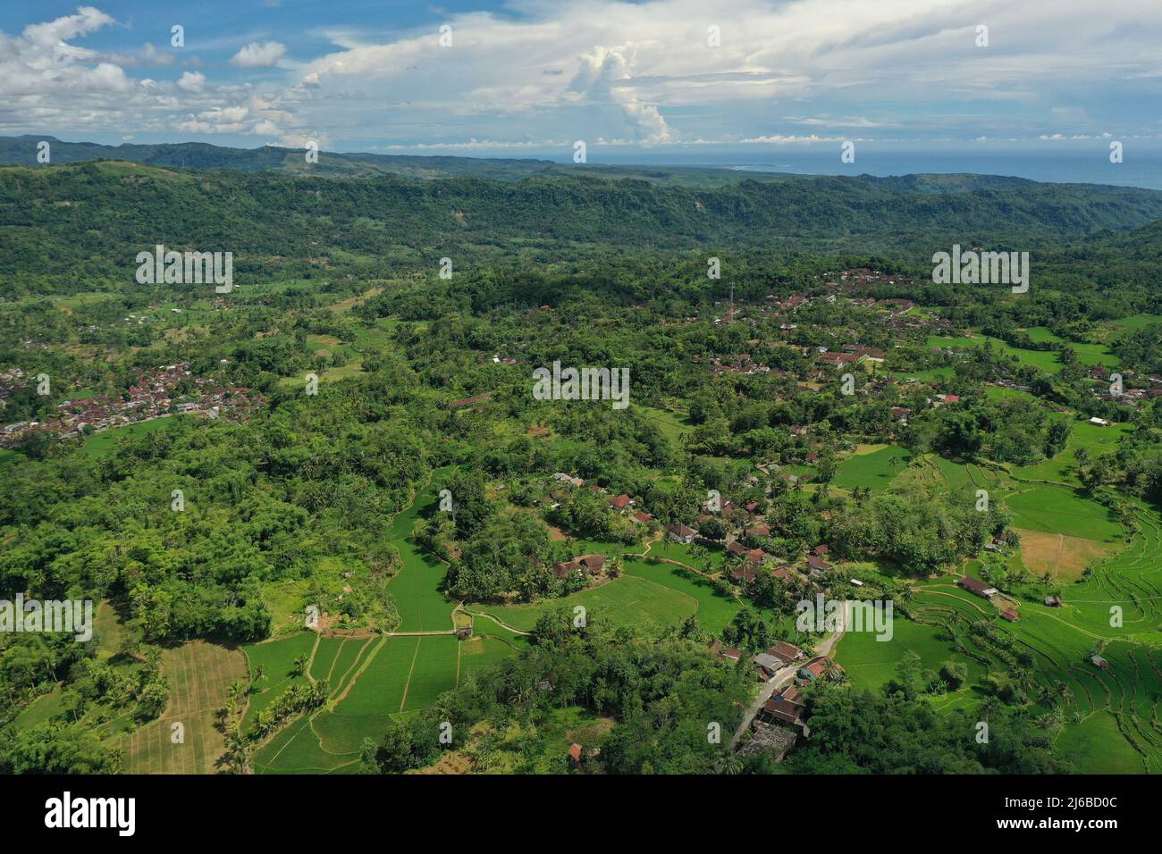 Aerial view of Garut regency, West java, Indonesia Stock Photo - Alamy