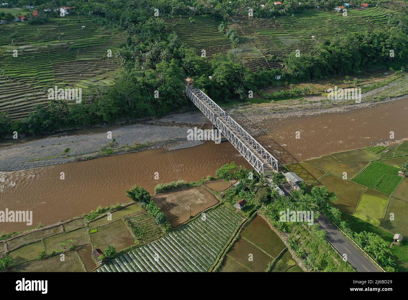 Aerial view of Garut regency, West java, Indonesia Stock Photo - Alamy
