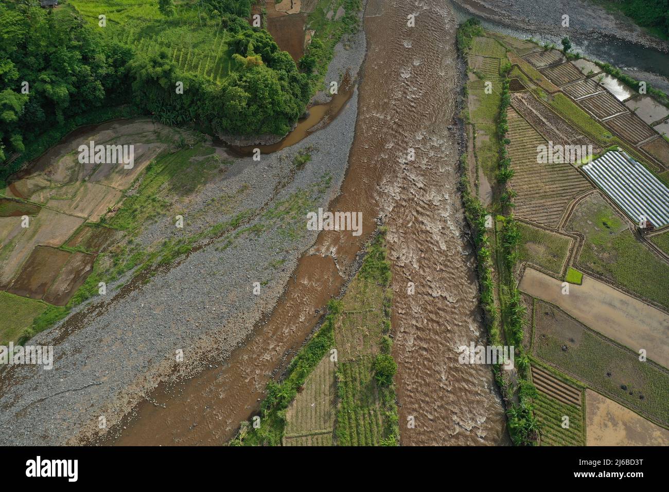 Aerial view of Garut regency, West java, Indonesia Stock Photo - Alamy