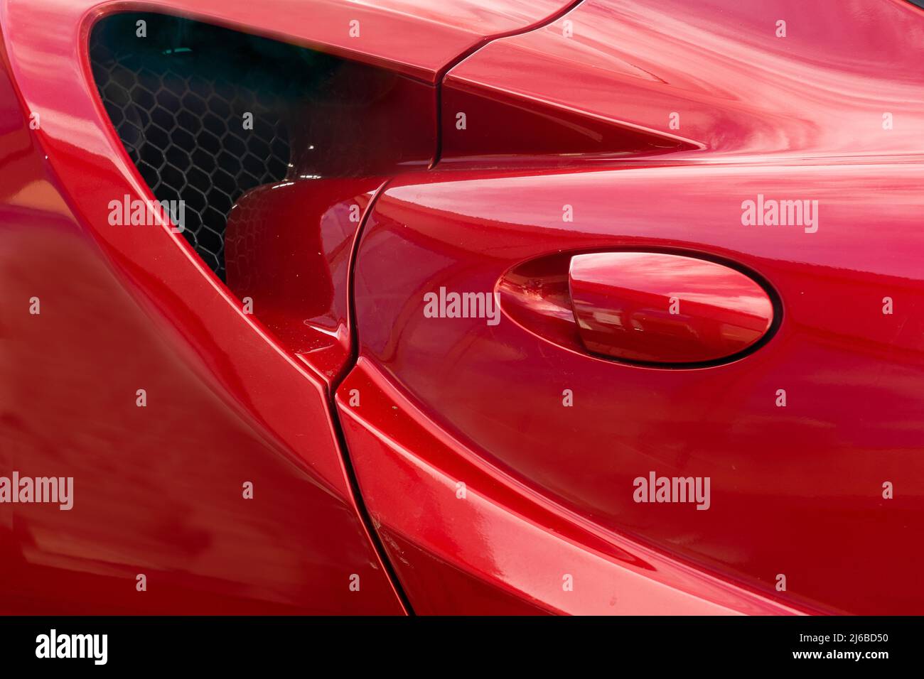 Flashy italian sport car on display at a car meeting Stock Photo - Alamy