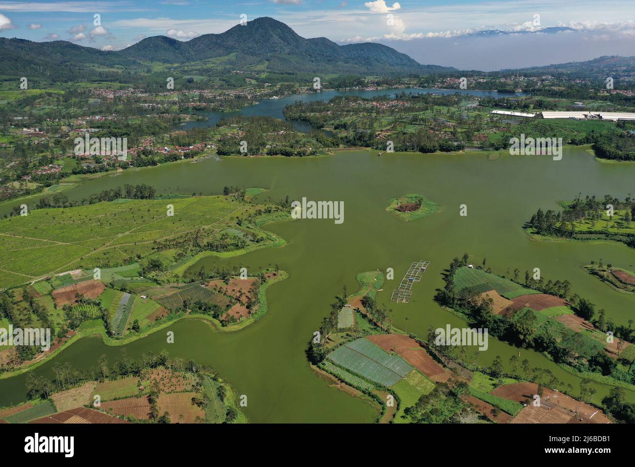 Aerial view of Garut regency, West java, Indonesia Stock Photo - Alamy