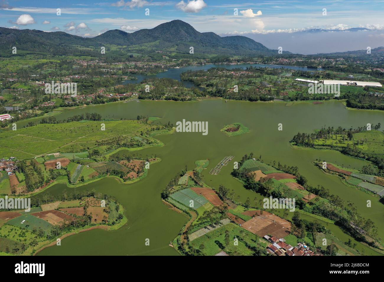 Aerial view of Garut regency, West java, Indonesia Stock Photo - Alamy