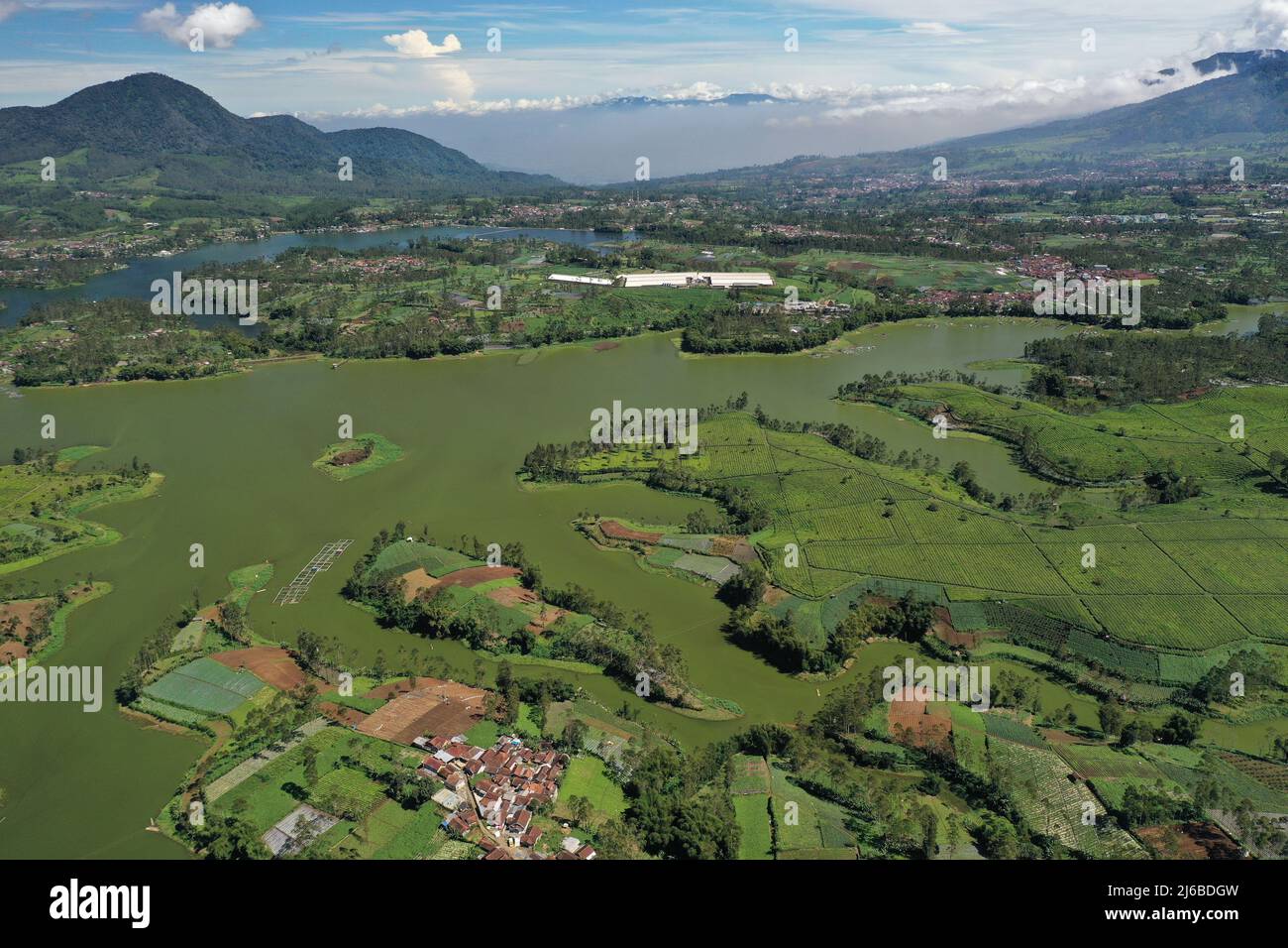 Aerial view of Garut regency, West java, Indonesia Stock Photo - Alamy